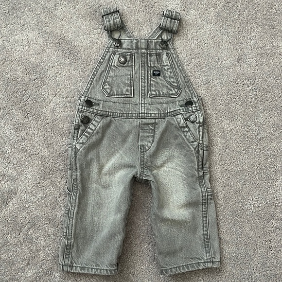 OshKosh B'gosh | Bottoms | Grey Wash Overalls | Poshmark